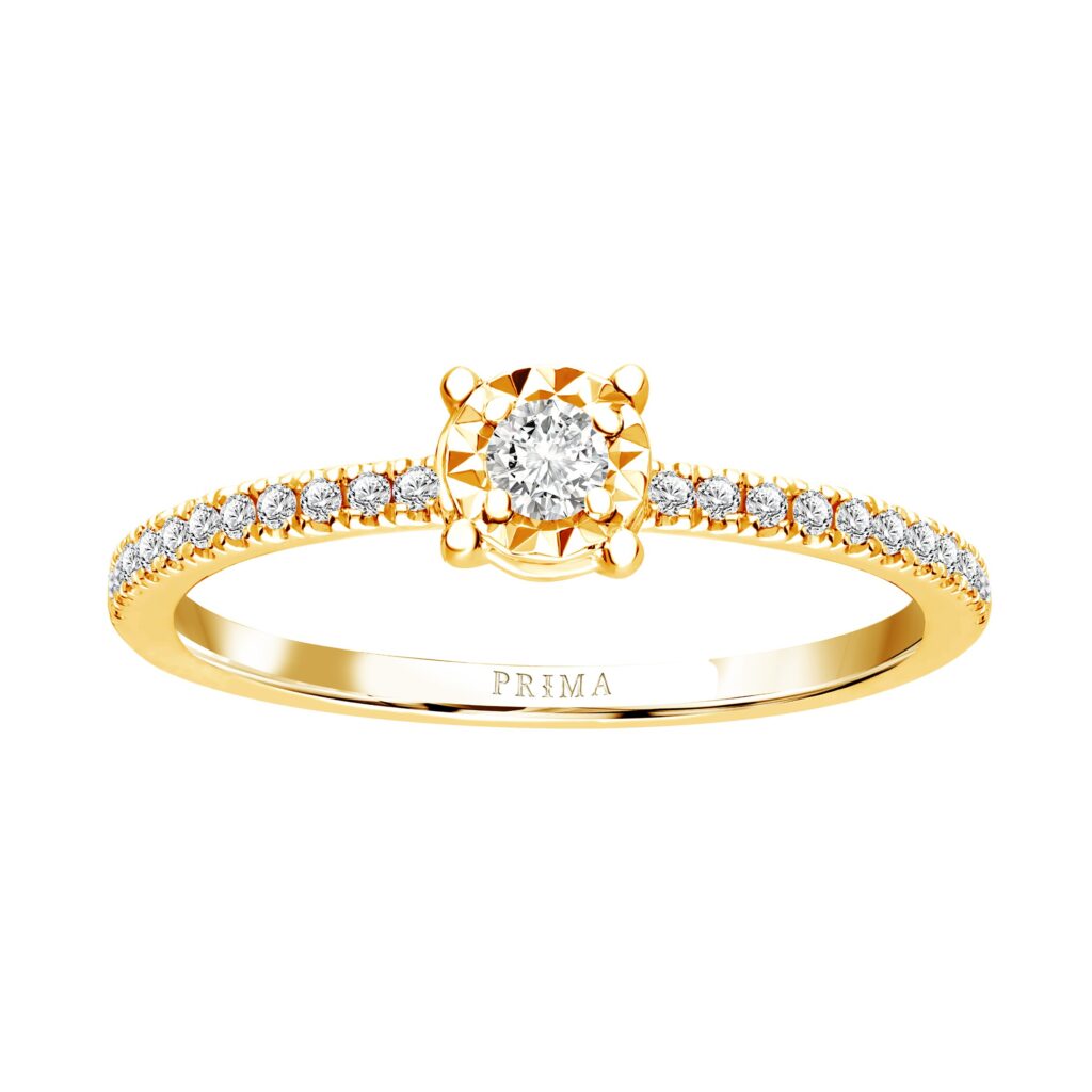 Nhẫn Vàng 18K PRIMA GOLD - BST Stack Rings - Màu Gold - 105R3982 - Prima